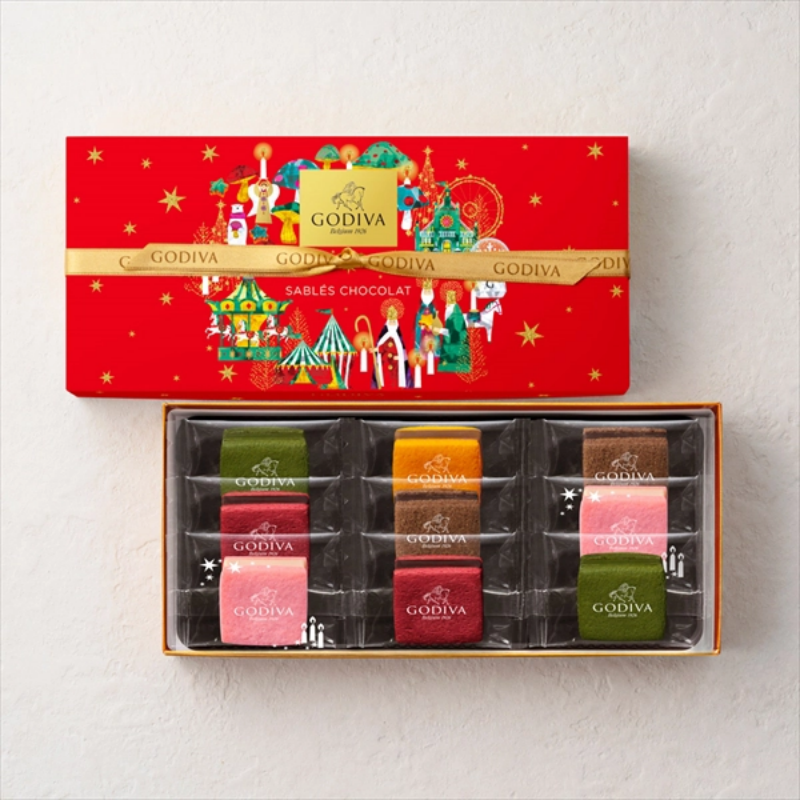 Get Godiva Christmas Limited Holiday Sable Chocolat 9 pieces on sale ...