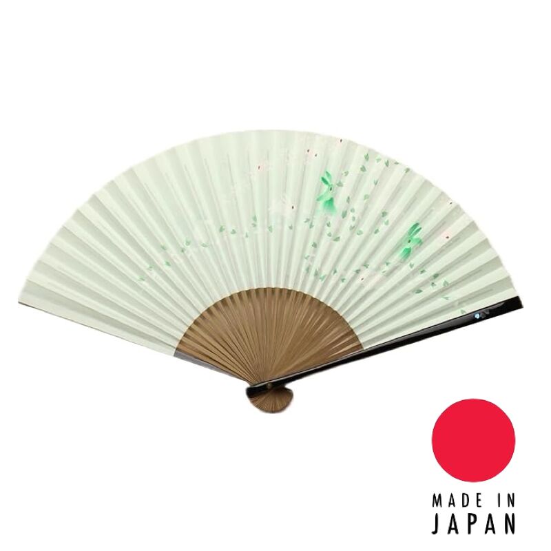 Get Kyoto Folding Fan White Rabbit - Japan Green Delivered | Weee ...