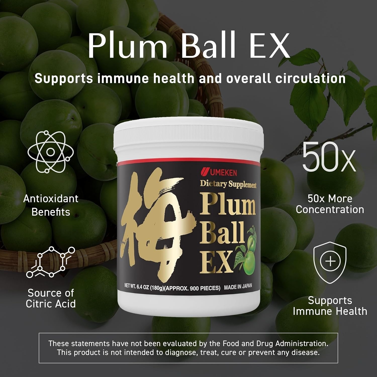 Get UMEKEN Plum Ball EX 3 month supply Delivered | Weee! Asian Market