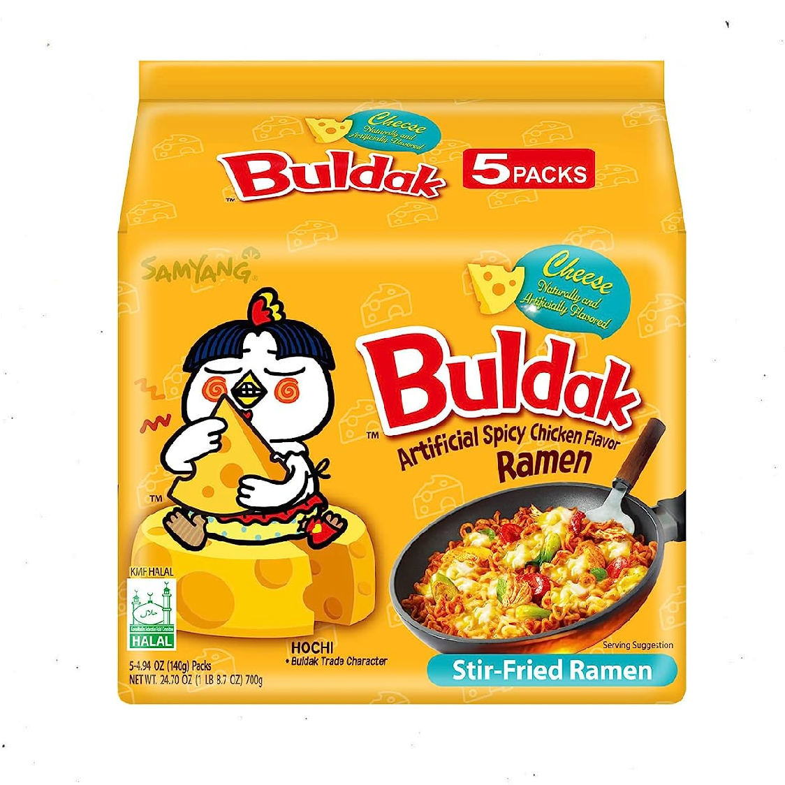Get Samyang Buldak Ramen, Cheese Hot Chicken Flavor pack of 5 Delivered ...