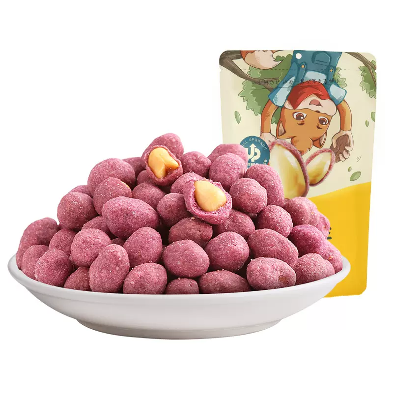 Get Three squirrels, purple sweet potato, peanuts, appetizer 205g*1 bag Delivered | Weee! Asian ...