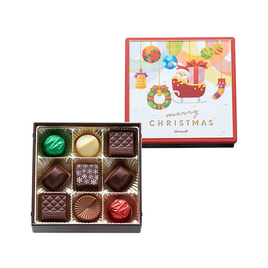 Get Morozoff Christmas Chocolate Gift Box 9pc/ 1 box Delivered | Weee ...