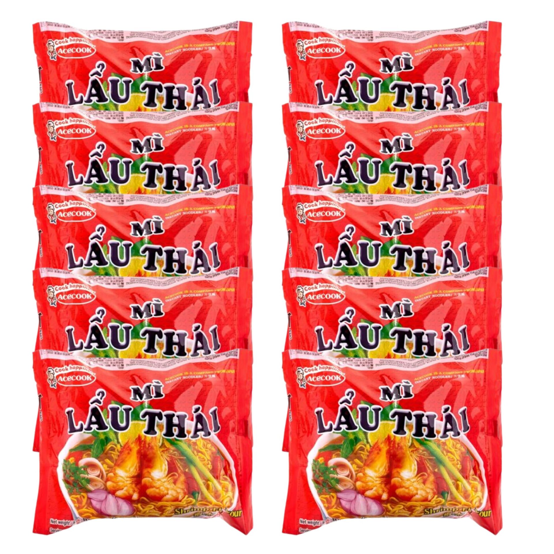 Get Acecook MI LAU THAI SHRIMP NOODLE pack of 10 Delivered | Weee ...