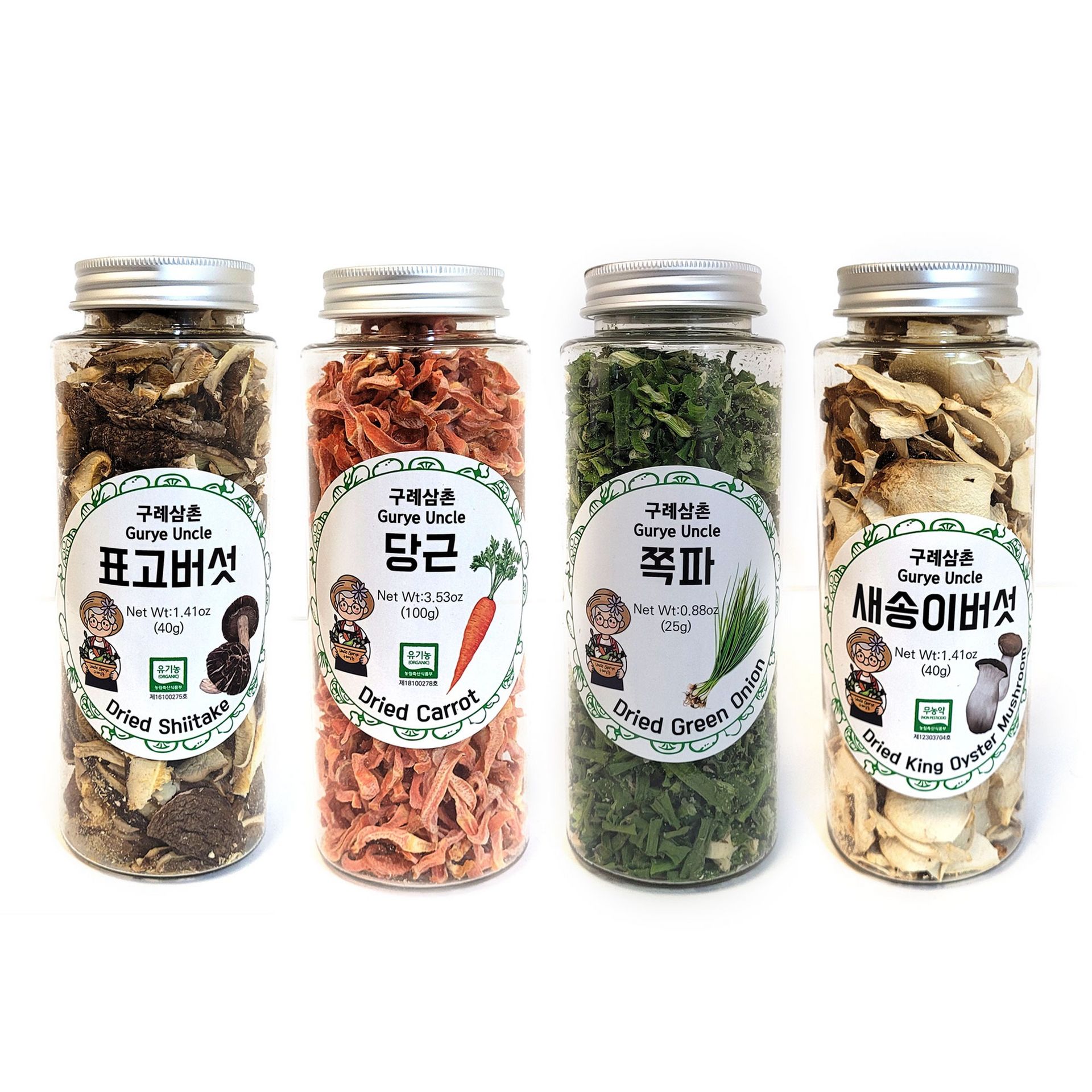 Get Gurye Uncle Korea Dried Vegetable Flakes, 4 Dried Vegetable Pack ...