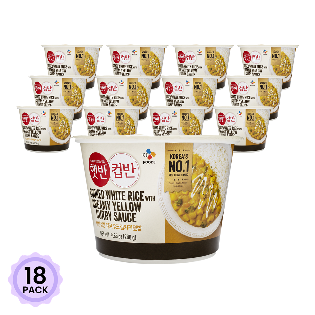 Get CJ Cooked White Rice with Creamy Yellow Curry Sauce 280 g*18 pack Delivered | Weee! Asian Market
