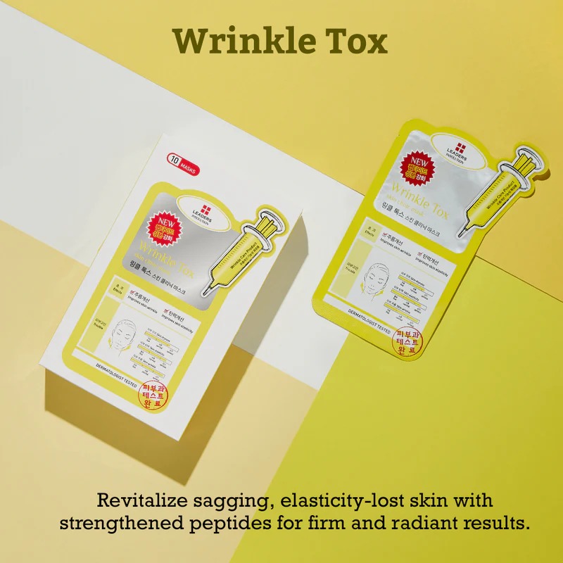 Leaders Insolution Wrinkle Tox Skin Clinic Mask (10 Sheets) - Weee!