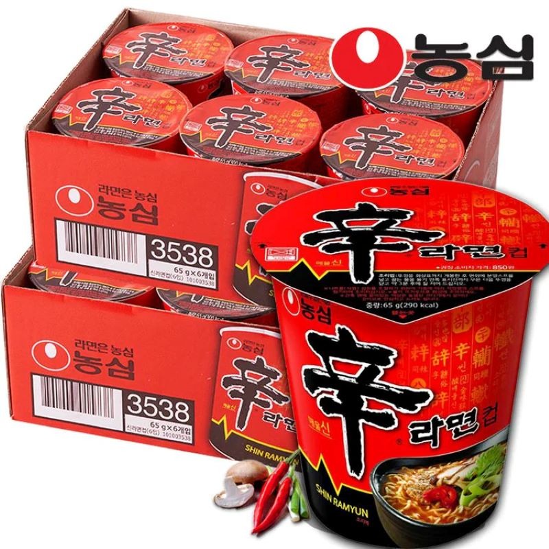 Get Nongshim Shin Ramyun Cup (65g x 12) Delivered | Weee! Asian Market
