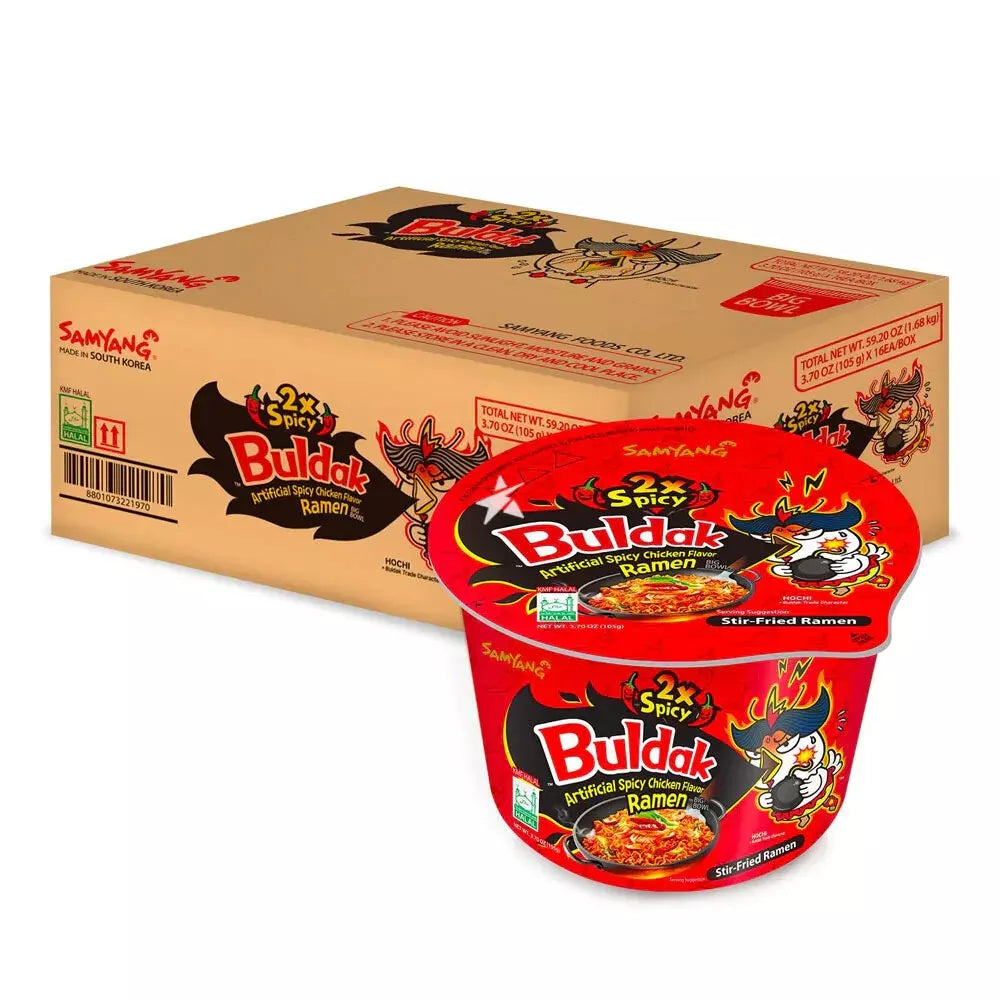 Get Samyang Hot Chicken Ramen 2x Spicy 3.7oz x 16 Delivered | Weee ...