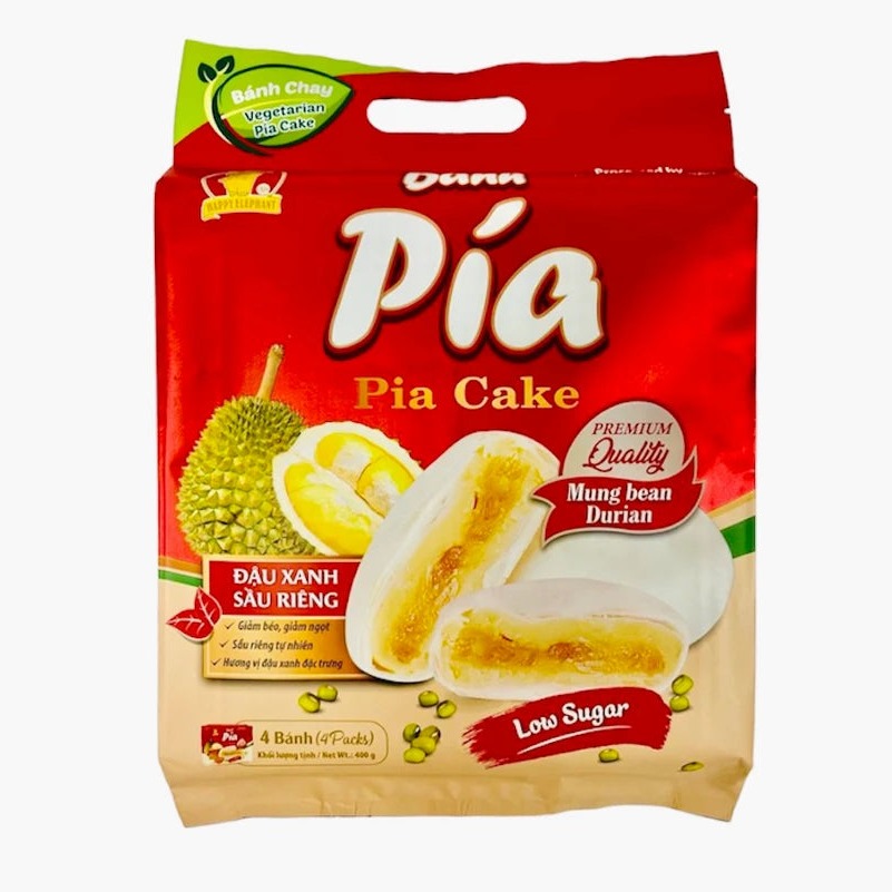 Get [HAPPY ELEPHANT] Pia Cake Mung Bean Durian - Delivered | Weee ...