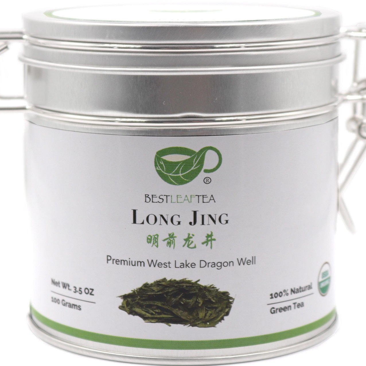 Get Spring Picked Organic MingQian Longjing tea 100g tin Delivered ...
