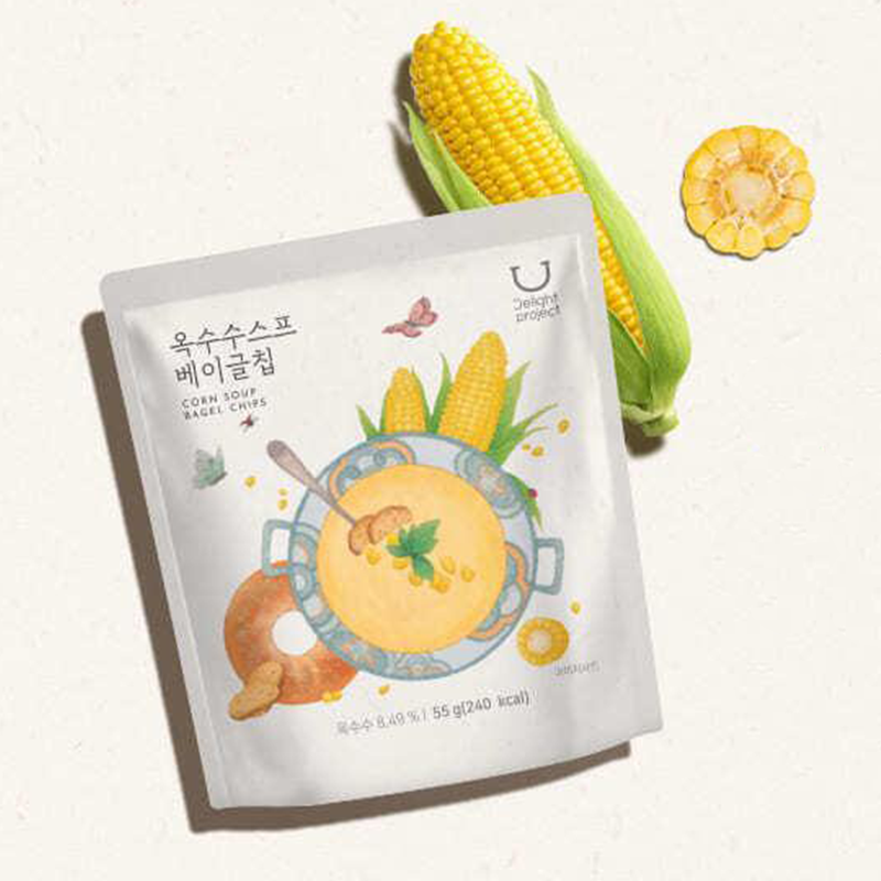 Get Olive Young Bagel Crisps Low-Calorie, Limited Minhwa Edition, Corn ...