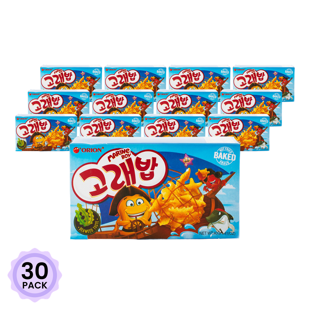 Get Orion Marine Boy Goraebab Sea Creatures Baked Snack 40 g*30 pack ...