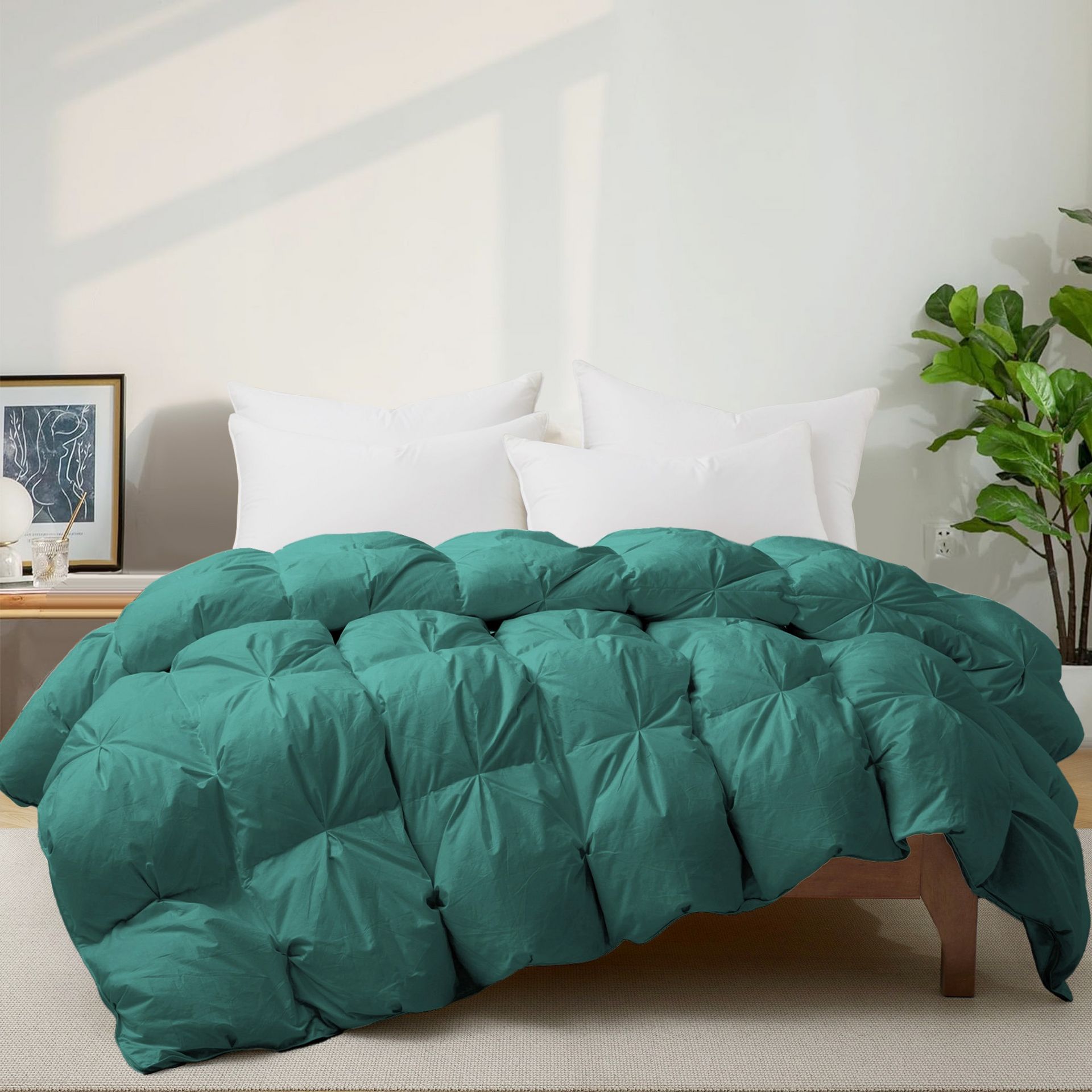 Get UNIKOME Feather Blanket All Season Twin Green Delivered | Weee ...