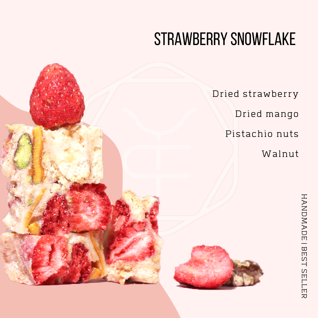 Get 【Dessert】Strawberry Snowflake Chewy Cubes Delivered | Weee! Asian ...