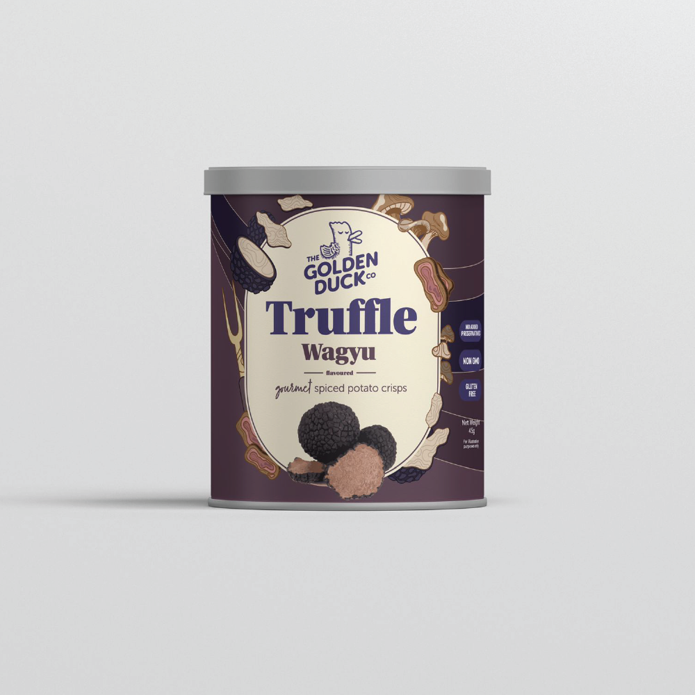Get THE GOLDEN DUCK Gourmet Spiced Potato Crisps Truffle Wagyu Flv 45g Delivered | Weee! Asian ...