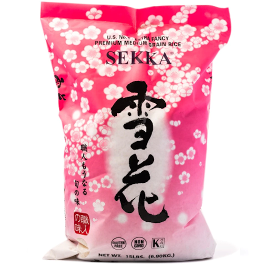Get Sekka Premium Japanese Medium Grain Rice 15 lb Delivered | Weee ...