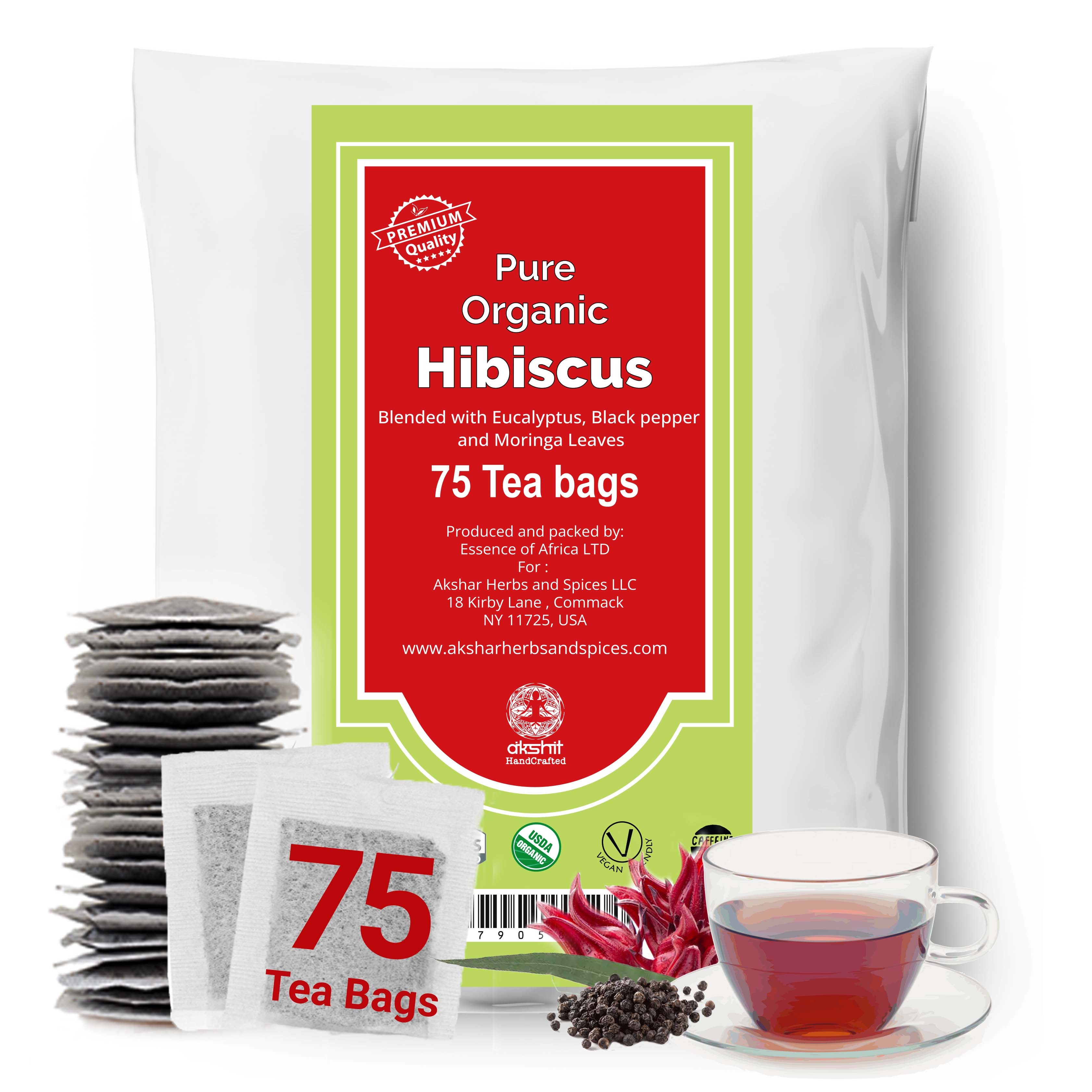 Get 75 Hibiscus Tea Bags, Hibiscus Moringa Tea Blend Delivered | Weee ...