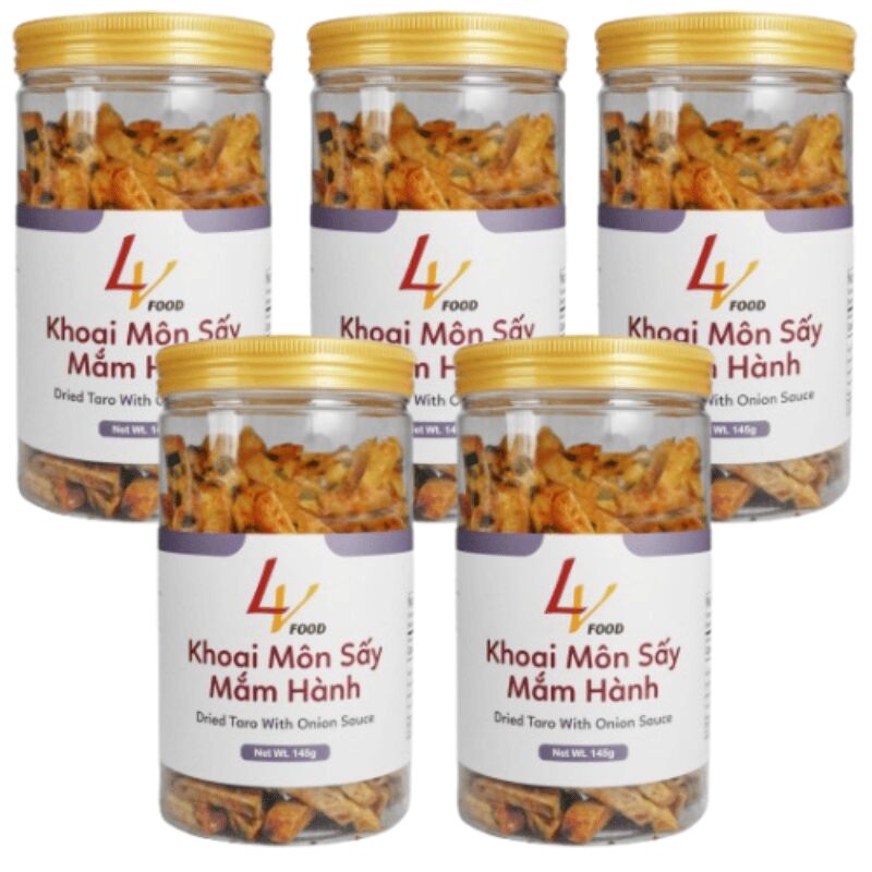 Get [LV Food] Taro Chips Garlic Shallot Sauce 145g*5 5 count Delivered | Weee! Asian Market