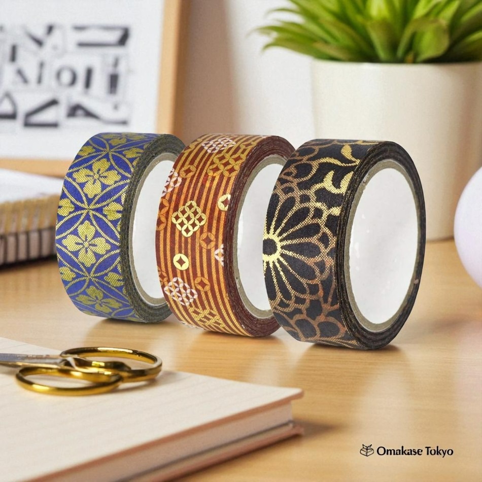 Get Japanese Washi Masking Tape Set 3 Rolls (Cloisonne Delivered | Weee ...