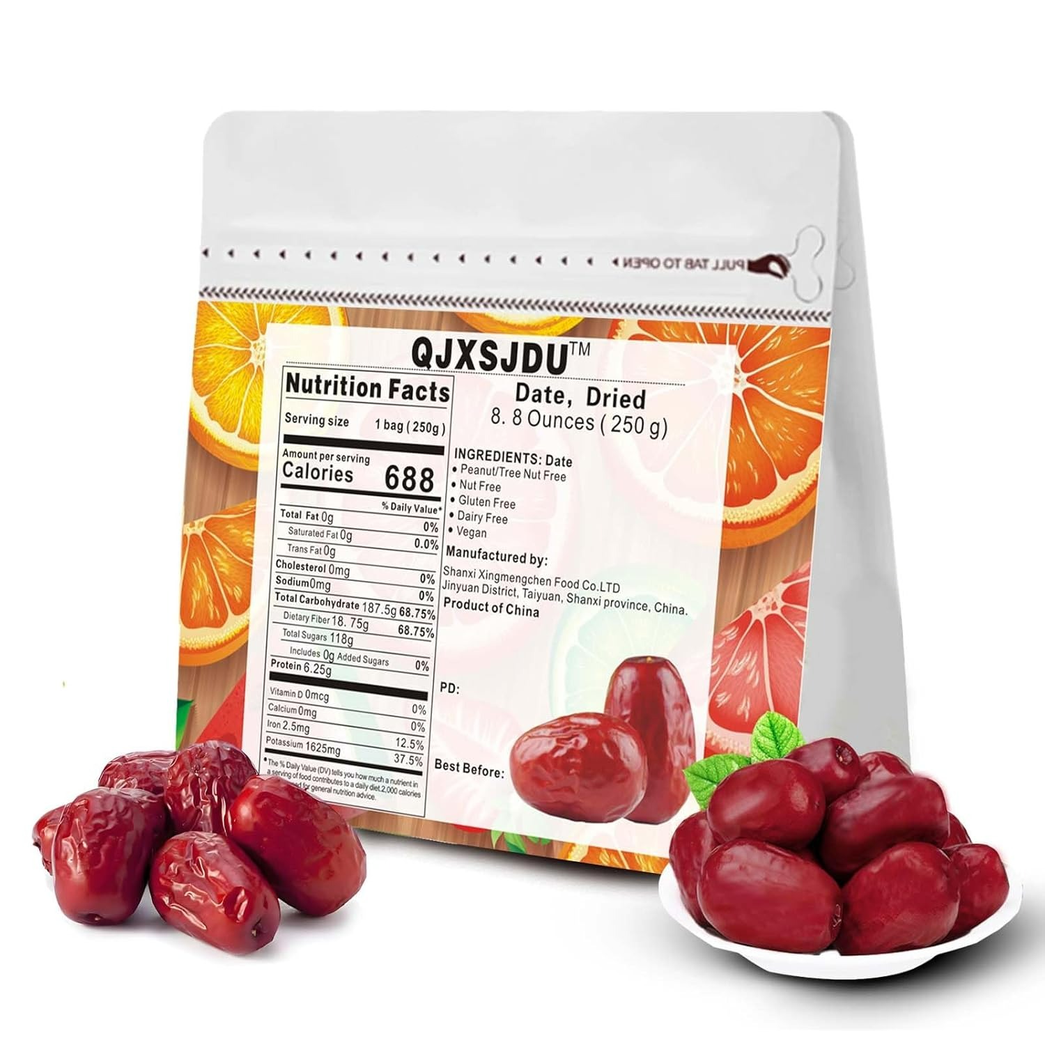 Get Dried Fruit Jujube Fresh Dry Red Dates Food, Delivered | Weee ...