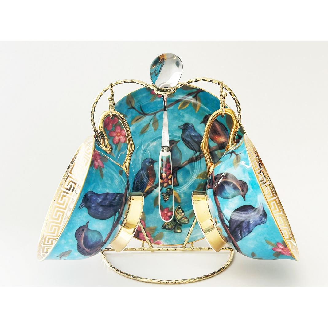 Get BESTLEAFTEA Afternoon Tea Tea Cup Saucer Tea Rack Gift Set ...