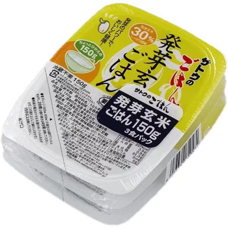 Get Sato Germinated Brown Rice 150g*3 (Retort Pack) Delivered | Weee ...