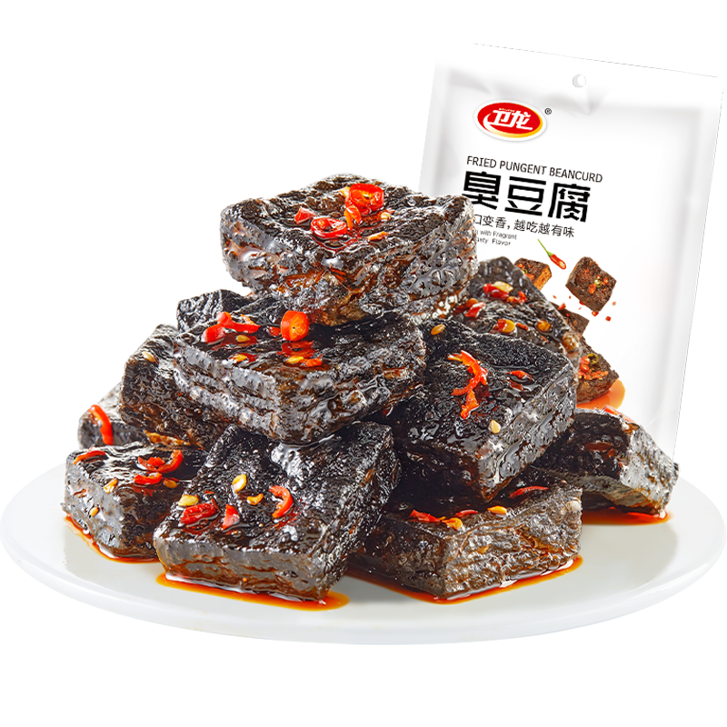 Get Weilong dried tofu, stinky tofu, snack food, Changsha specialty snacks, vegetarian spicy ...