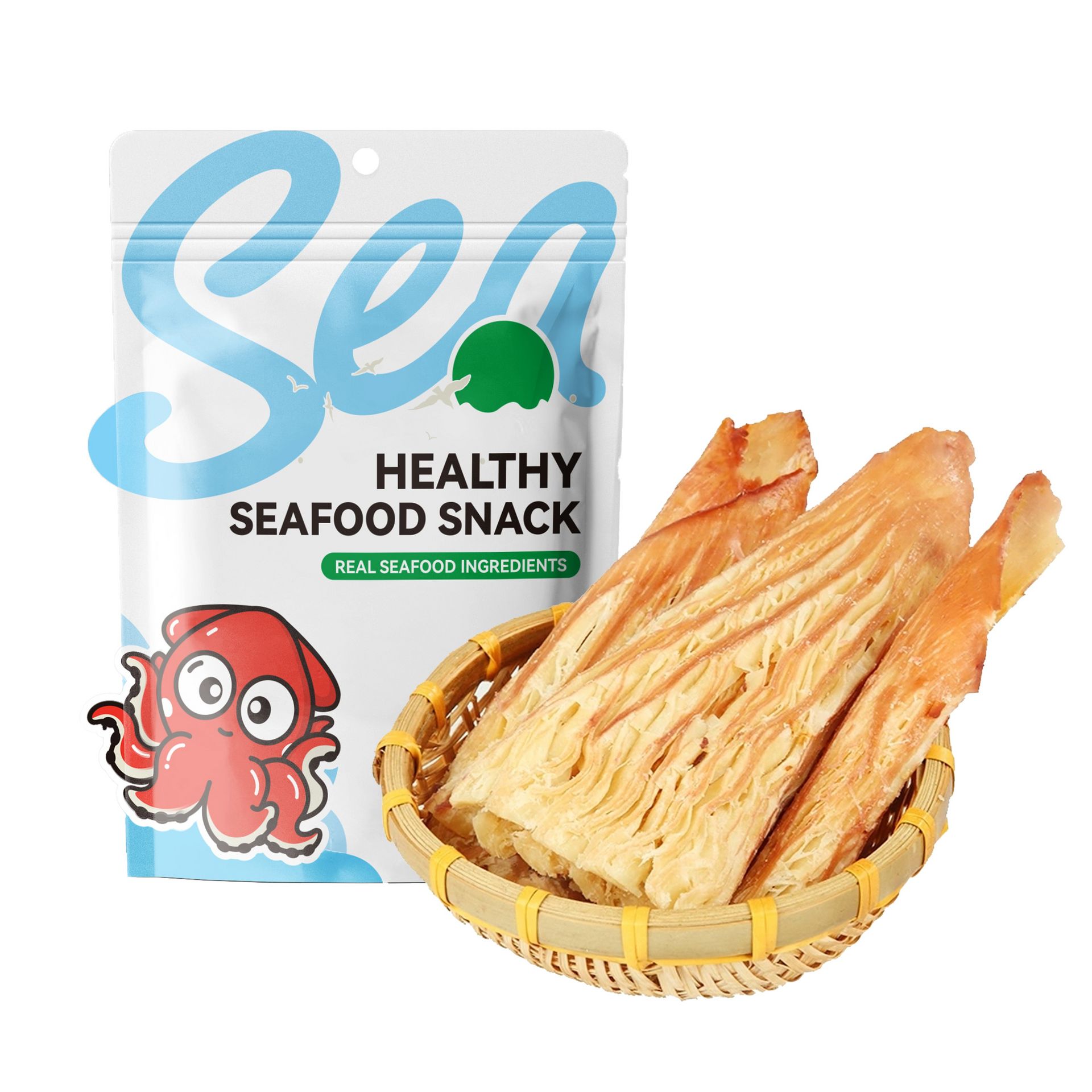 Get Sea Fortune Shredded squid flavor Low fat Seafood snack Delivered ...