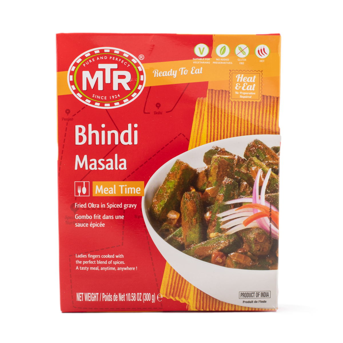 MTR Bhindi Masala Ready to Eat 300 g / - Weee!