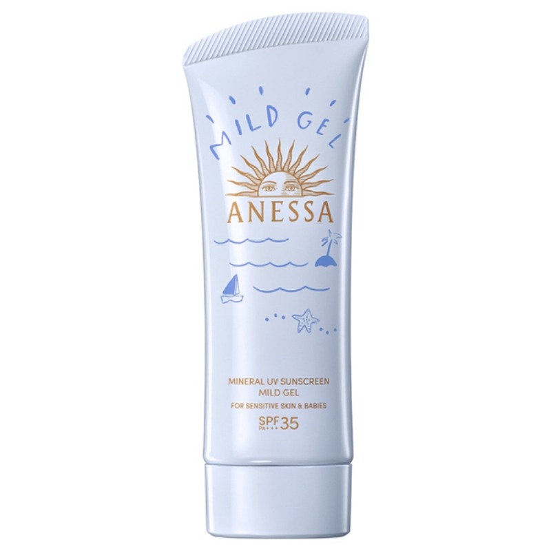 ANESSA Mineral UV Sunscreen Mild Gel For Sensitive Skin And Babies ...