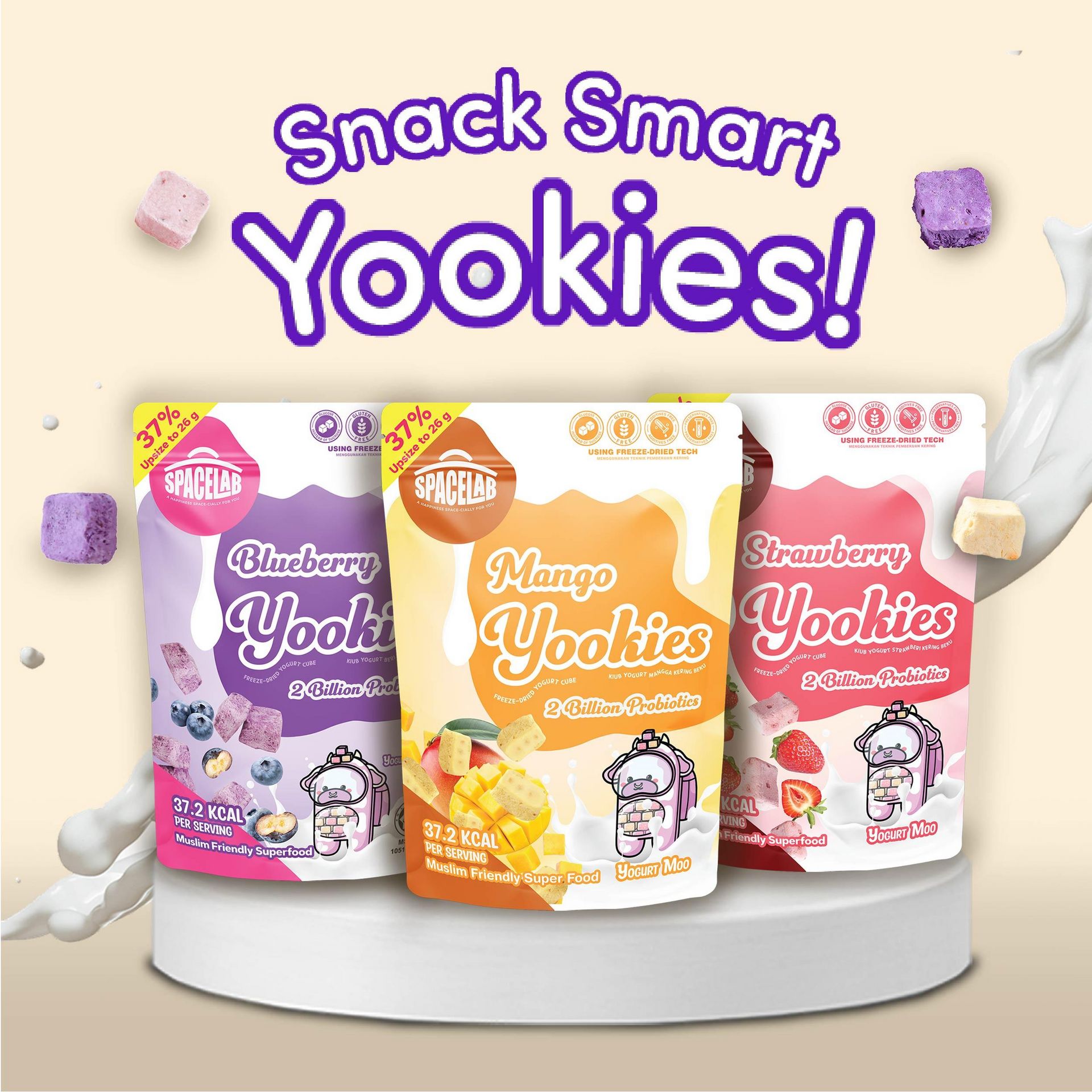 Get YOGHURT CUBE (6 COUNT) VARIETY PACK 3 FLAVOURS Delivered | Weee ...