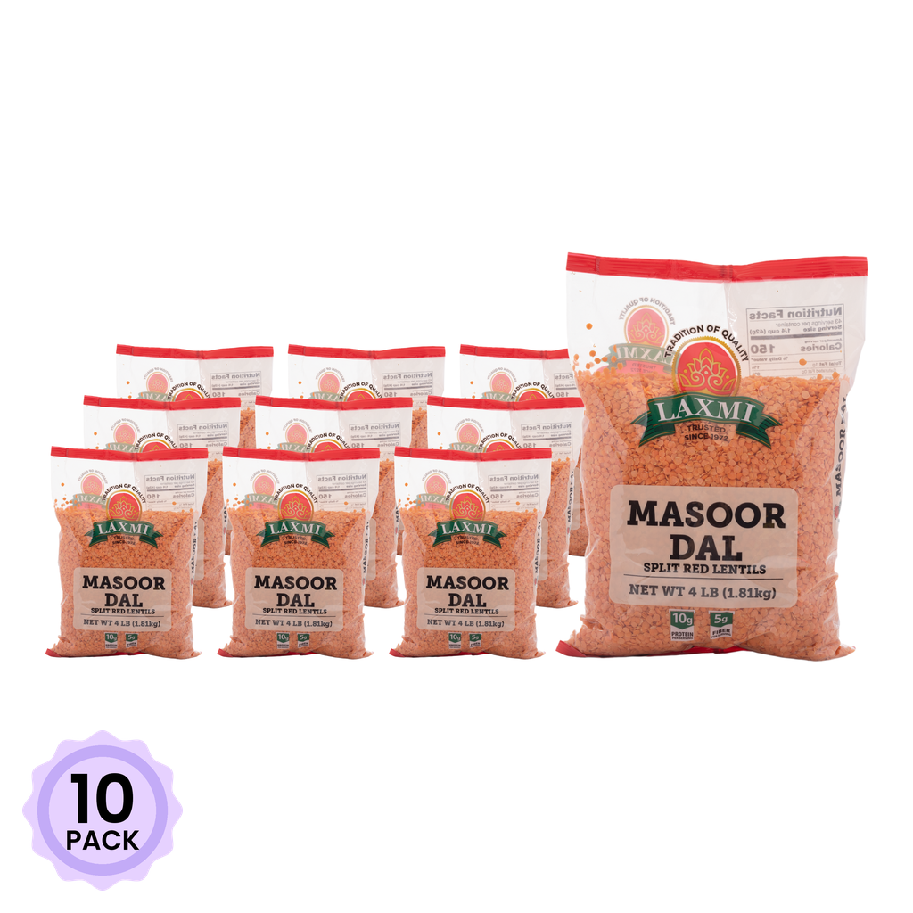 Get Laxmi Masoor Dal (Split Red Lentils) 4 lb*10 pack Delivered | Weee ...