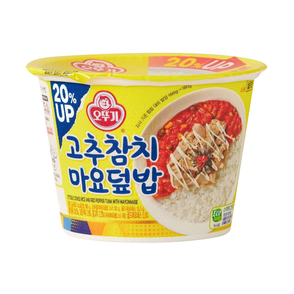 Ottogi Cooked Rice Red Pepper Tuna with Mayonnaise 280.5 克 - Weee!