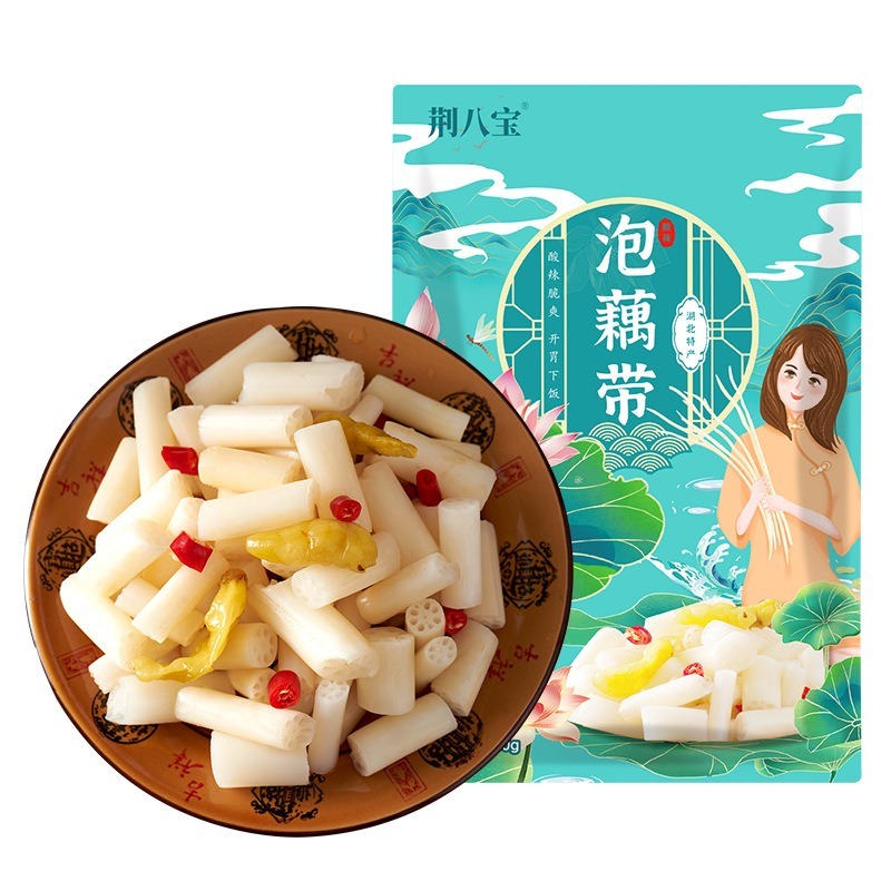 Get Pickled lotus root tip pickled pepper cold dish sour and spicy 400g ...