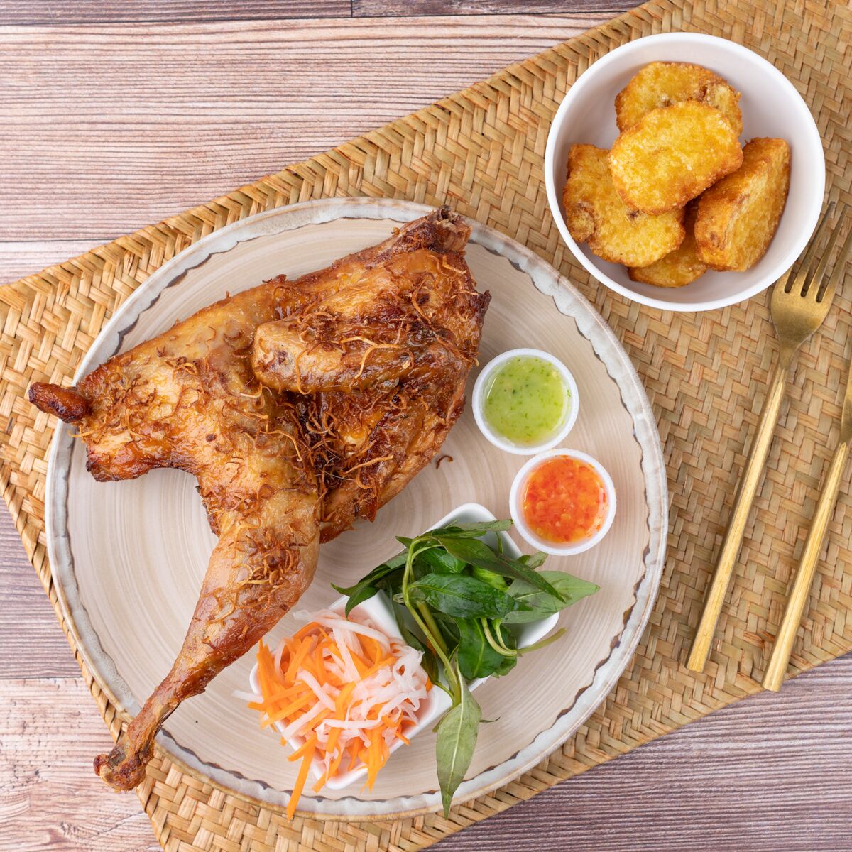 Get Grilled Chicken(half) Fish Sauce Fried Lemongrass Delivered | Weee ...