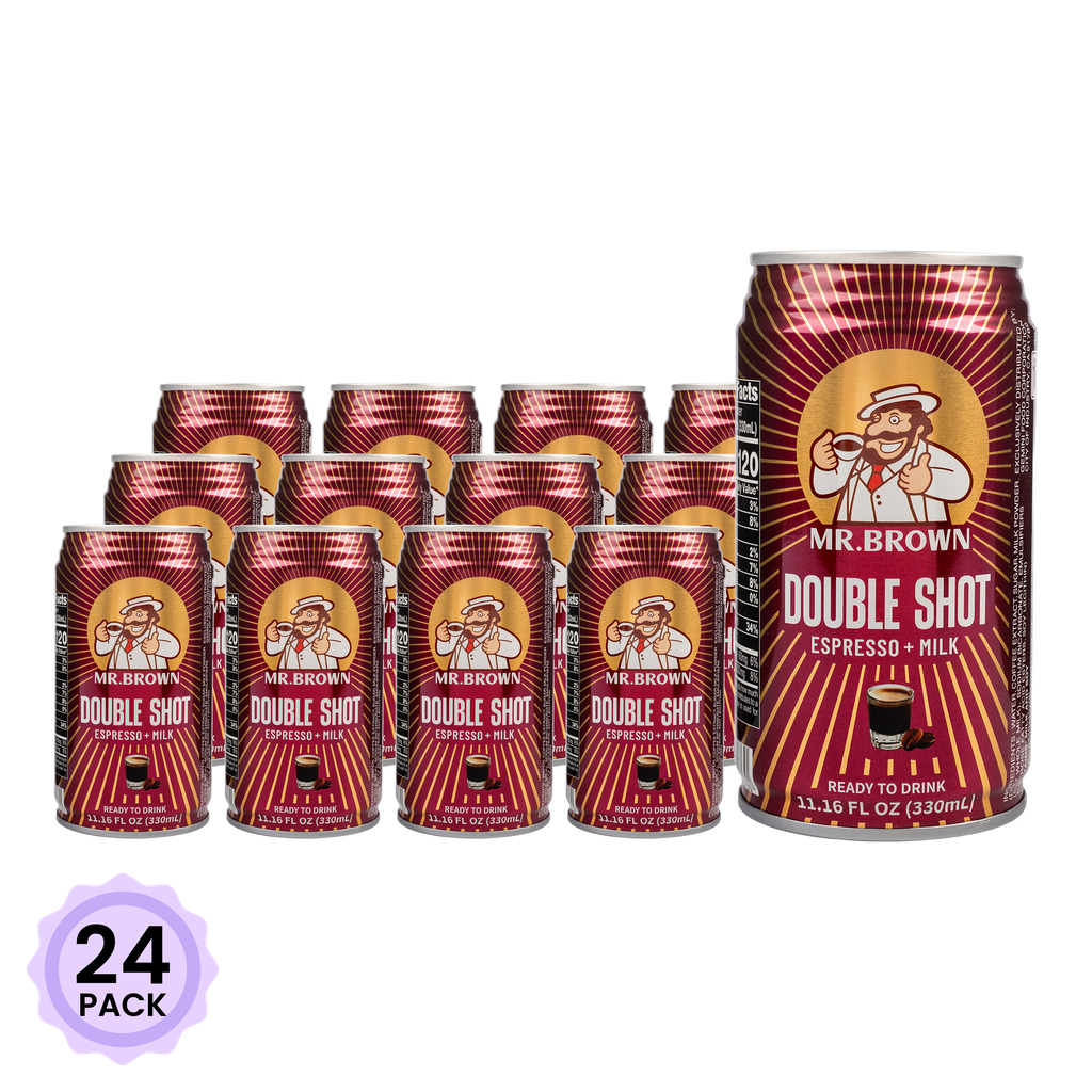 Get Mr. Brown Double Shot Espresso + Milk 330 ml*24 pack Delivered | Weee! Asian Market