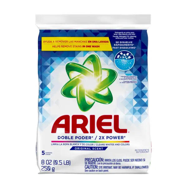 Get Ariel Powder Laundry Detergent Regular 5 ld 250 gm - Case - 48 ...