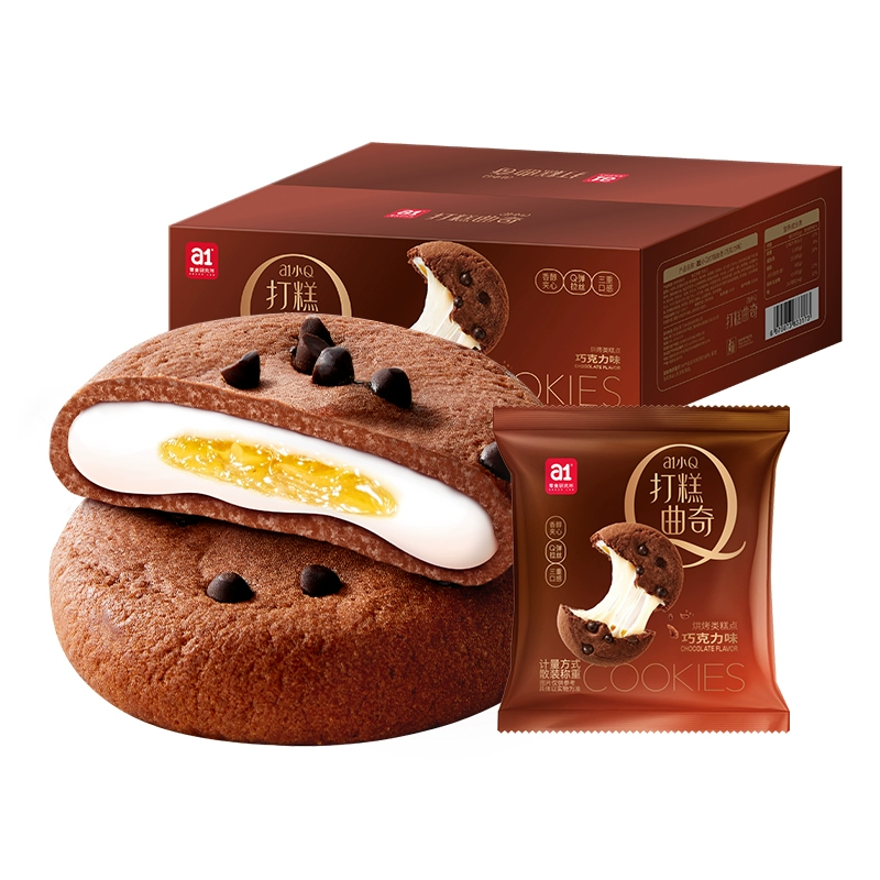 Get a1 rice cake Cookie filled pastry 380g soft cake chocolate flavor ...