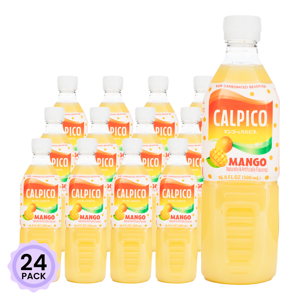 Get Calpico Non-Carbonated Soft Drink, Mango Flavor 500 ml*24 pack Delivered | Weee! Asian Market