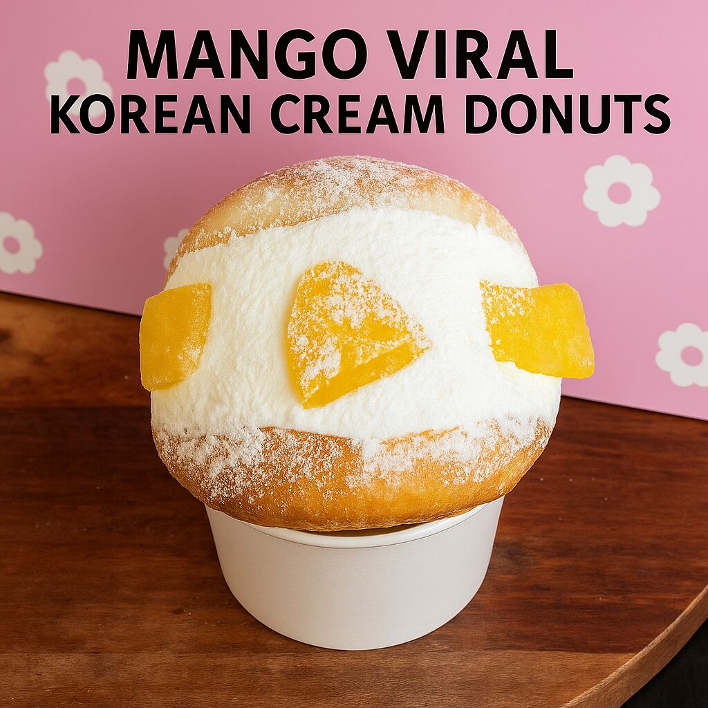 Get Mango Viral Korean Cream Donuts Delivered | Weee! Asian Market