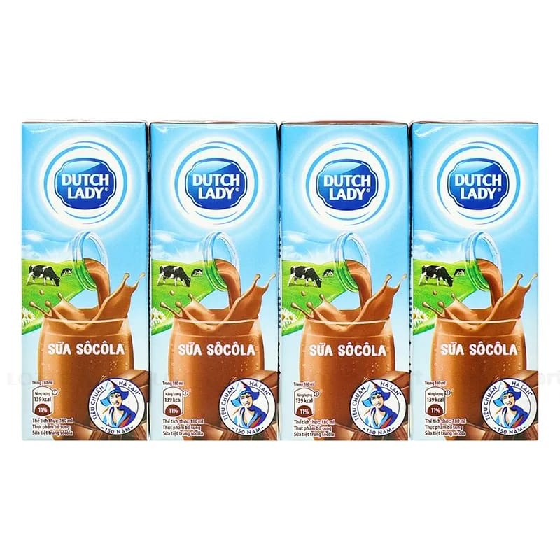 Get DUTCH LADY CHOCOLATE MILK (PACK OF 4) Delivered | Weee! Asian Market