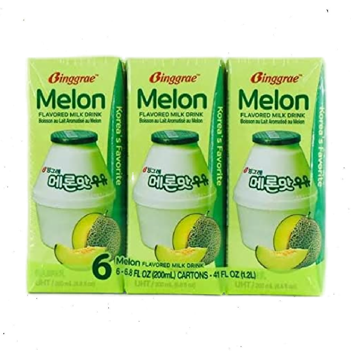Get Binggrae Milk Drink, Melon Flavor 6ct 1 box Delivered | Weee! Asian ...