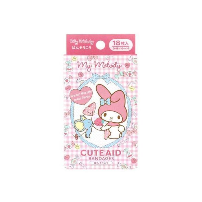 Get Santan Sanrio My Melody Character CUTE AID Bandage 18 sheets ...
