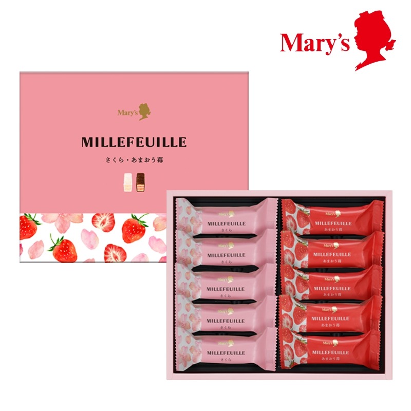 Get Hokkaido Marys Sakura Spring Millefeuille Chocolate (Strawberry ...