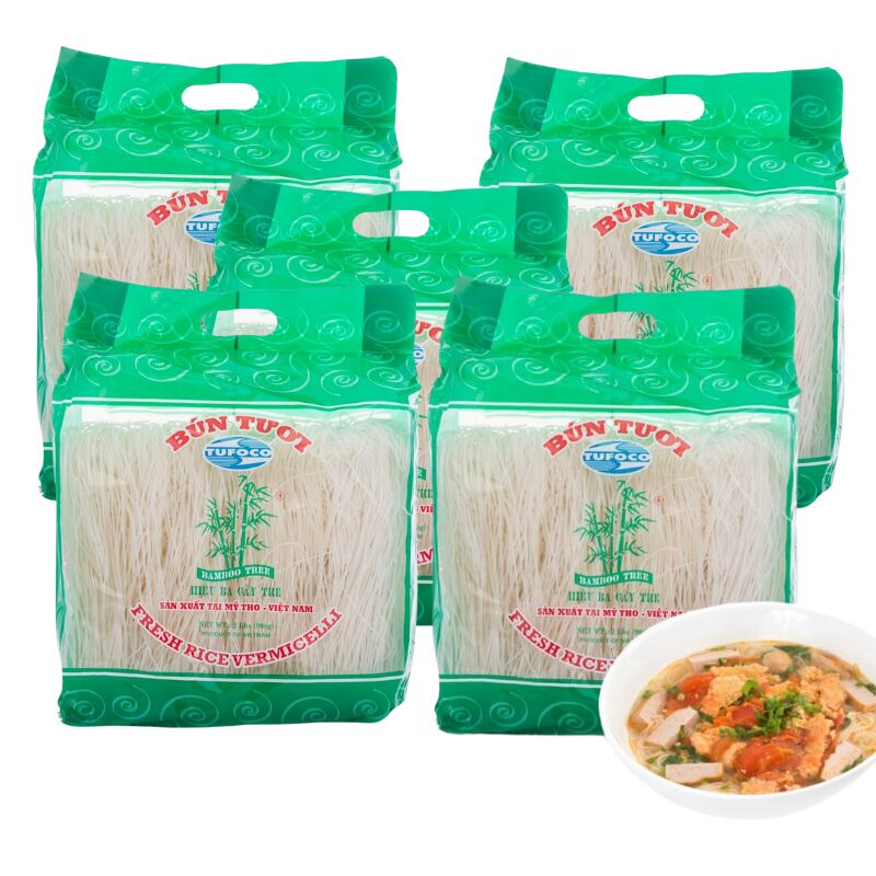 Get [ Ba Cay Tre ] Fresh Rice Vermicelli 908g x 5 Pack 5 pack Delivered ...
