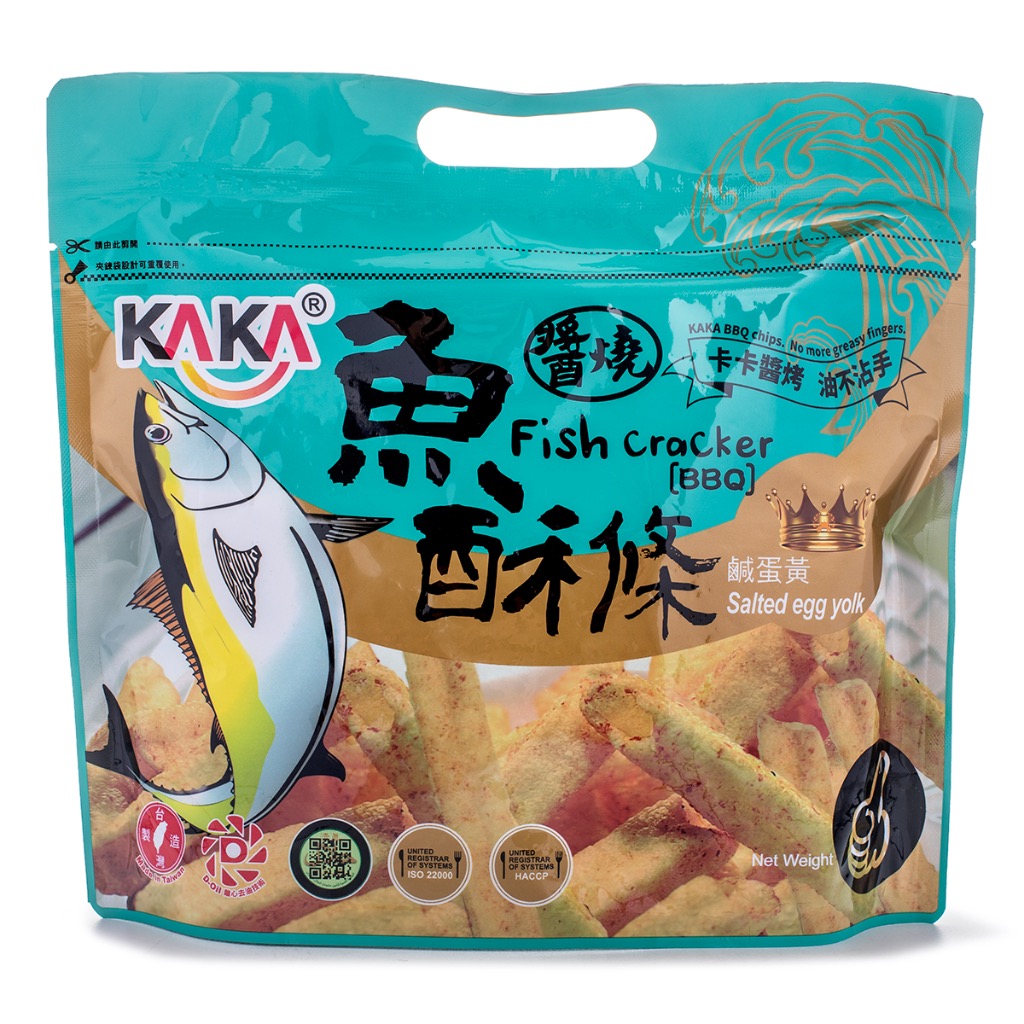 Get Kaka BBQ Fish Flavored Crackers Salted Egg Yolk Flavor Delivered ...