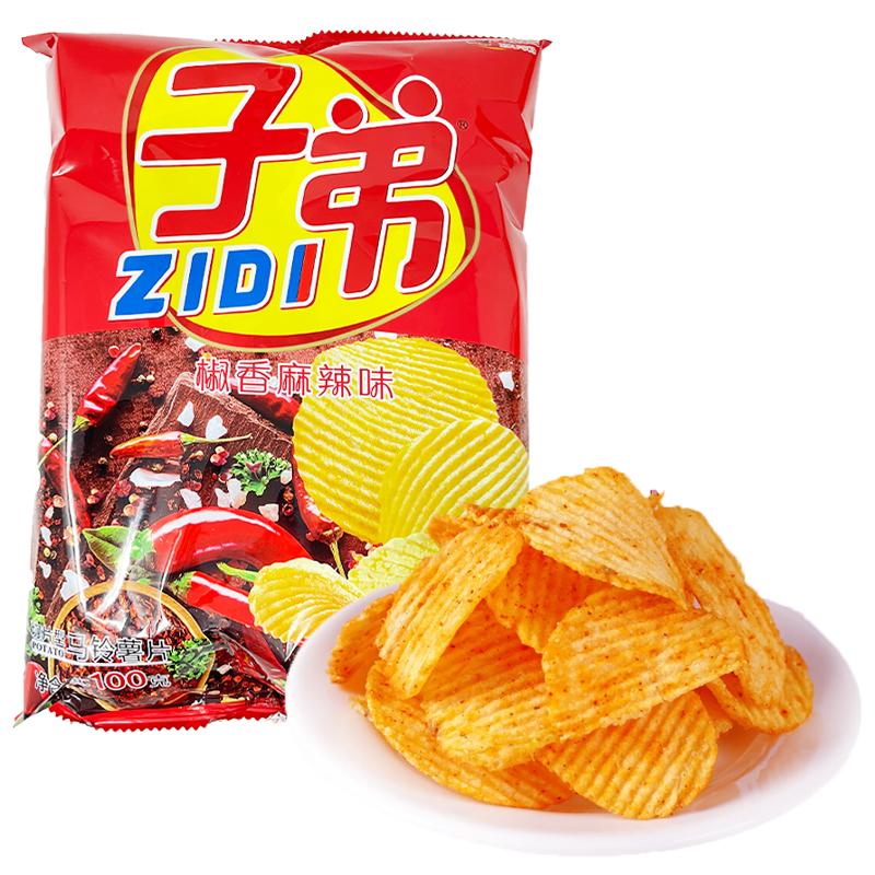 Get Zidi Potato Chips Sichuan Pepper Flavor 100g Delivered | Weee ...