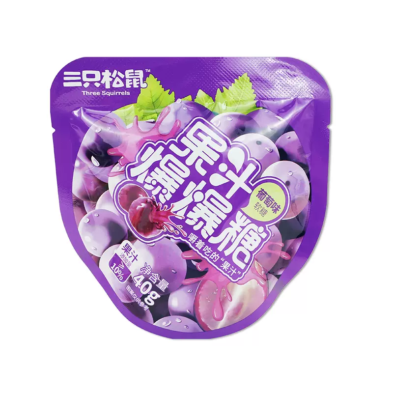 Get Three Squirrels Peel and Juice Gummy Grape Flavor Delivered | Weee ...