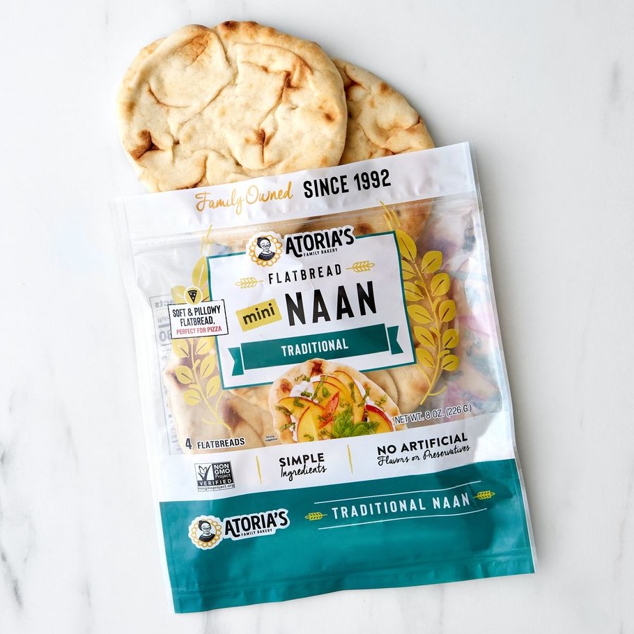 Get Atoria's Family Bakery NEW Mini Traditional Naan Flatbread ...