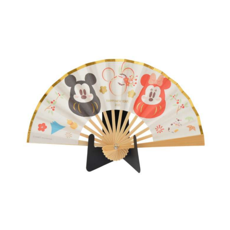 Get Tokyo Disney 2025 Year of the Snake Mickey and Minnie Folding Fan ...